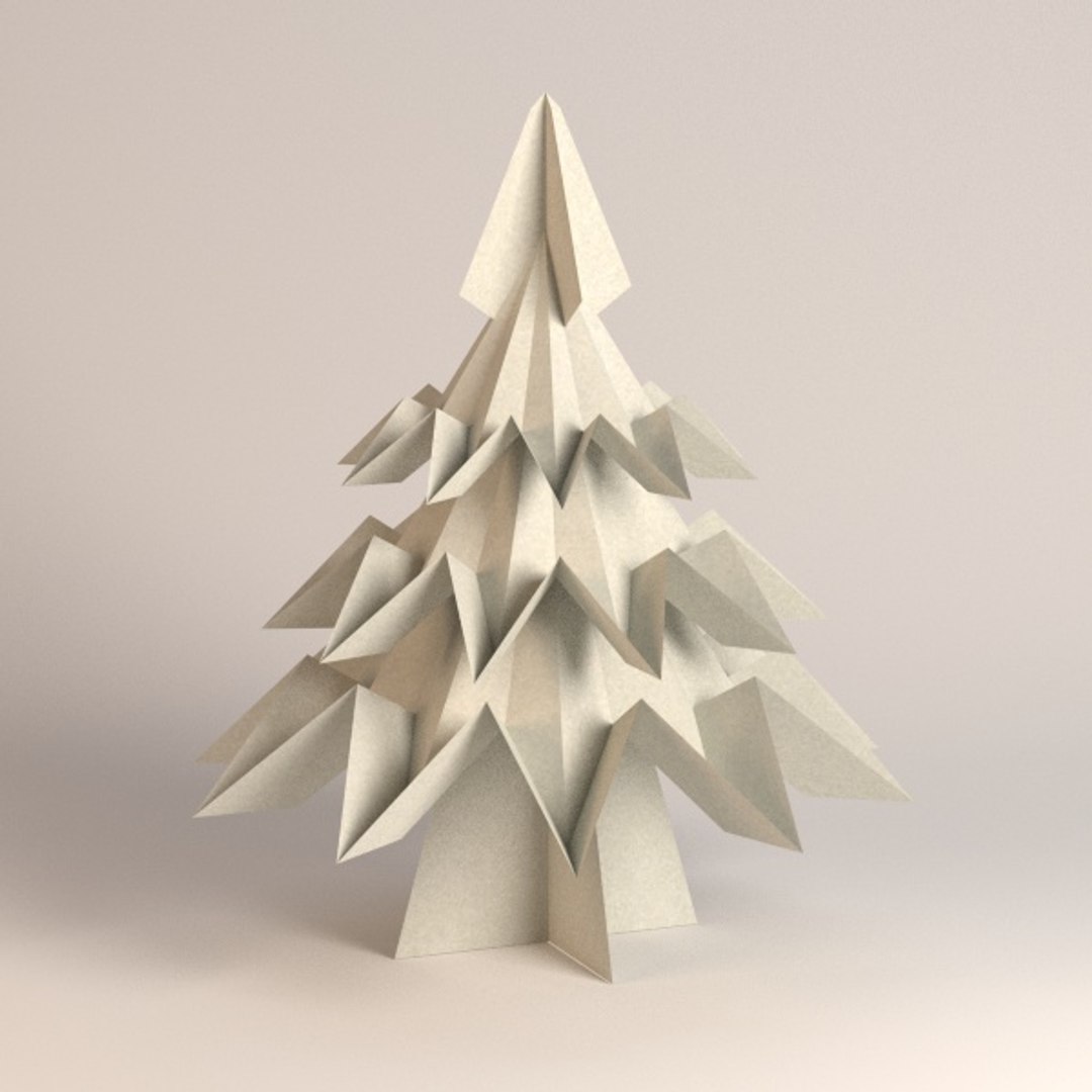 3d Model Of Paper Tree