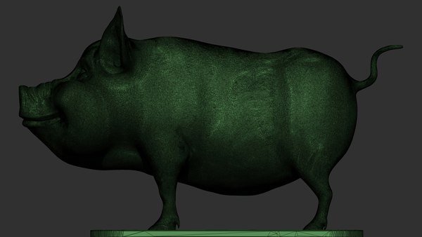 3D Pig Print model - TurboSquid 1714334