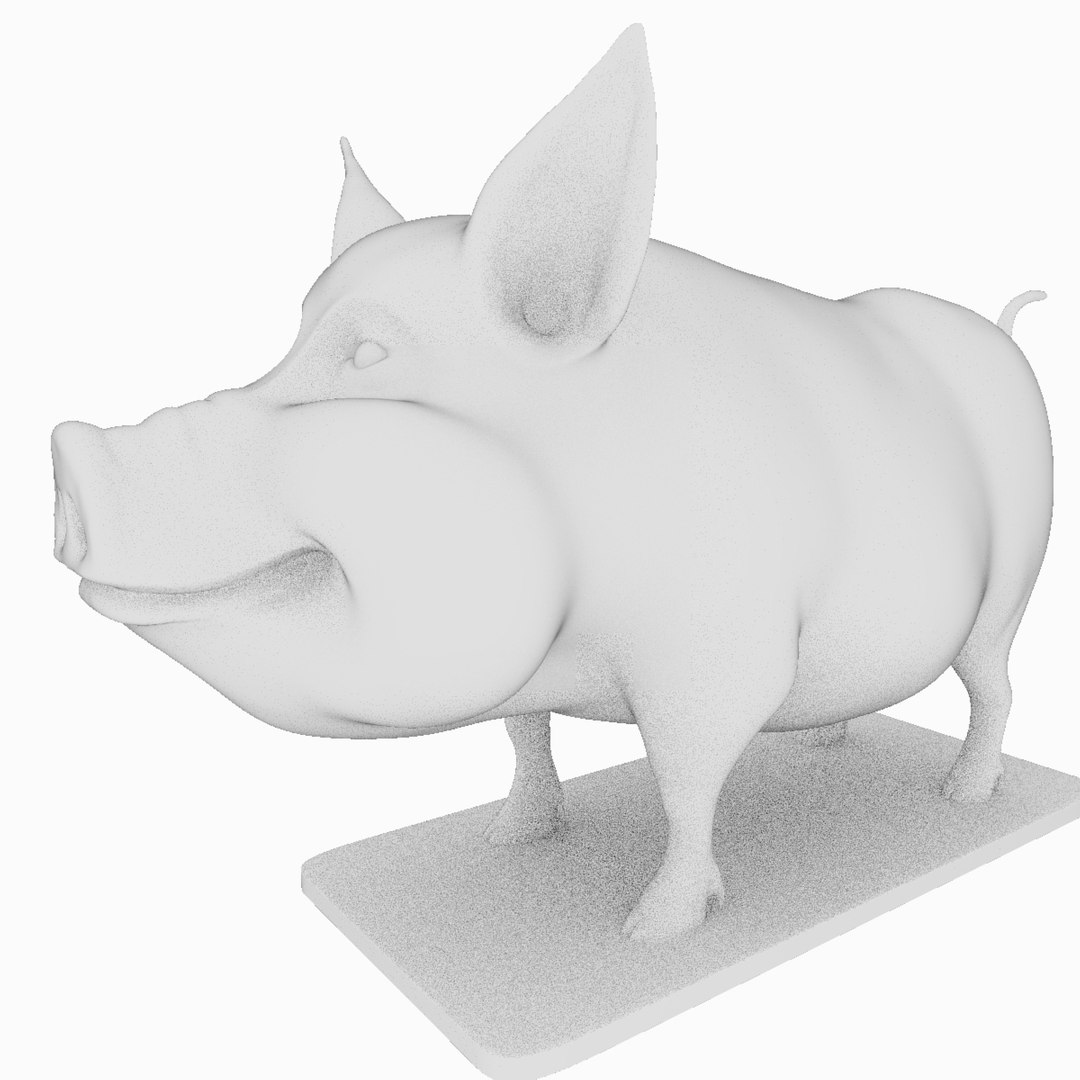3D Pig Print model - TurboSquid 1714334