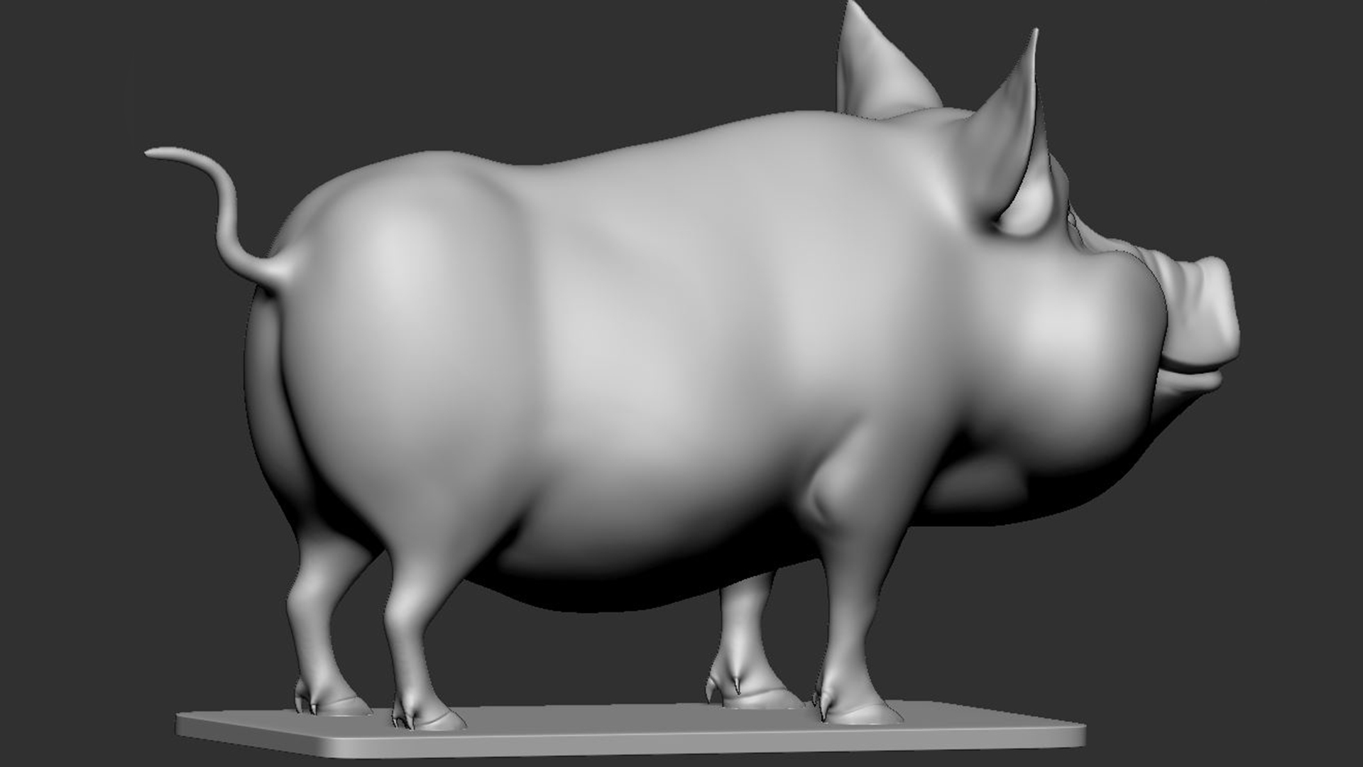3D Pig Print model - TurboSquid 1714334