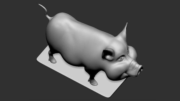 3D Pig Print model - TurboSquid 1714334