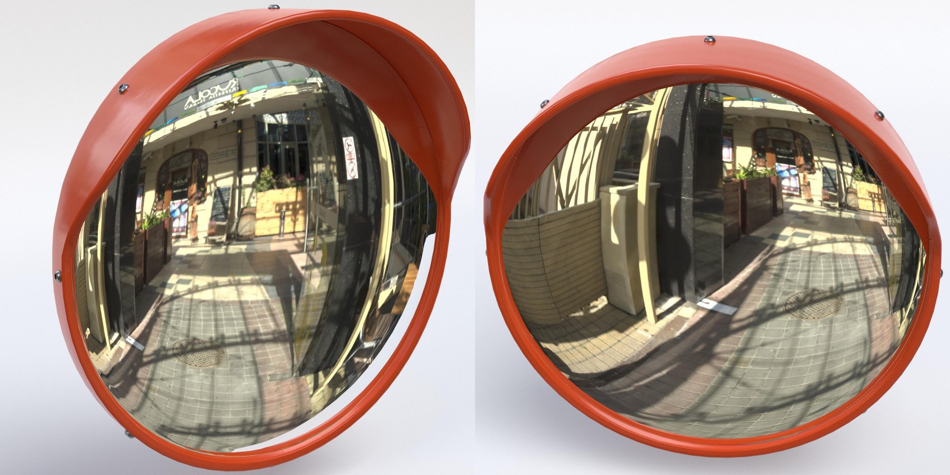 3D Blind Spot Traffic Mirror 2 Model - TurboSquid 2084236