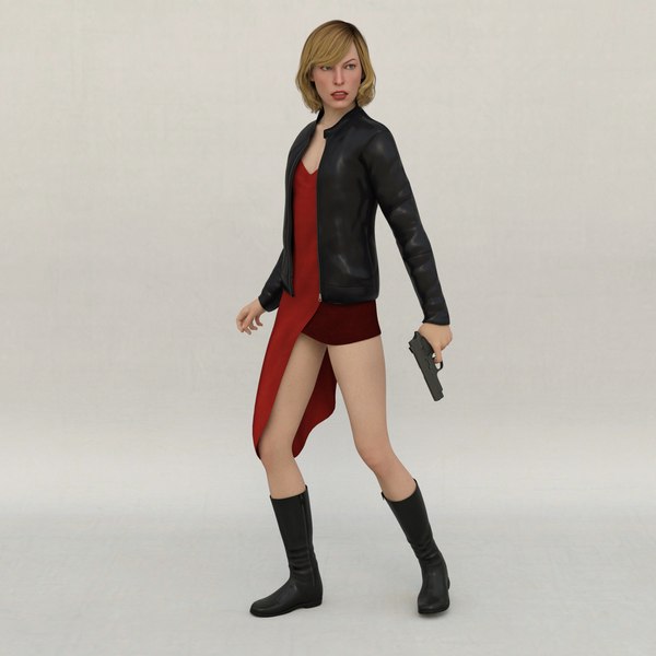 Alice RE1 REMAKE-v3 Milla Jovovich 3D 모델 - TurboSquid 1608505