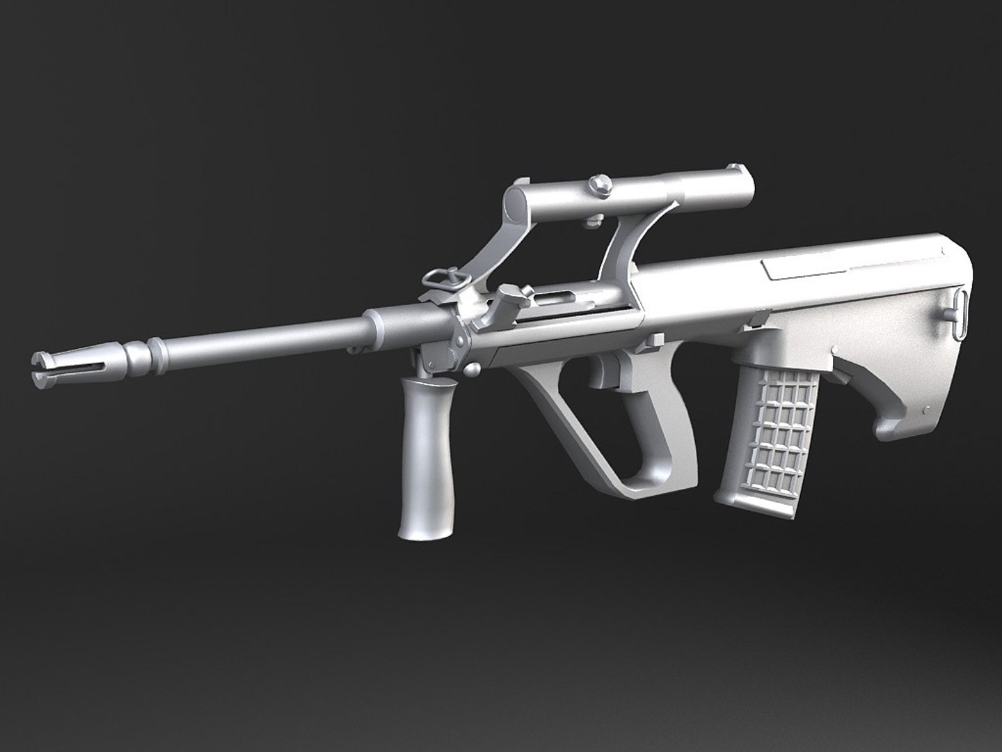 3d Model Of Steyr Aug A1 Assault Rifle