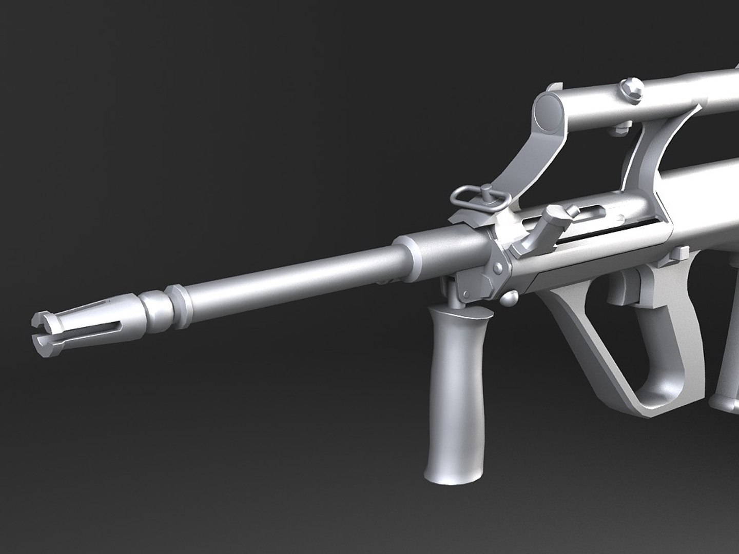 3d Model Of Steyr Aug A1 Assault Rifle