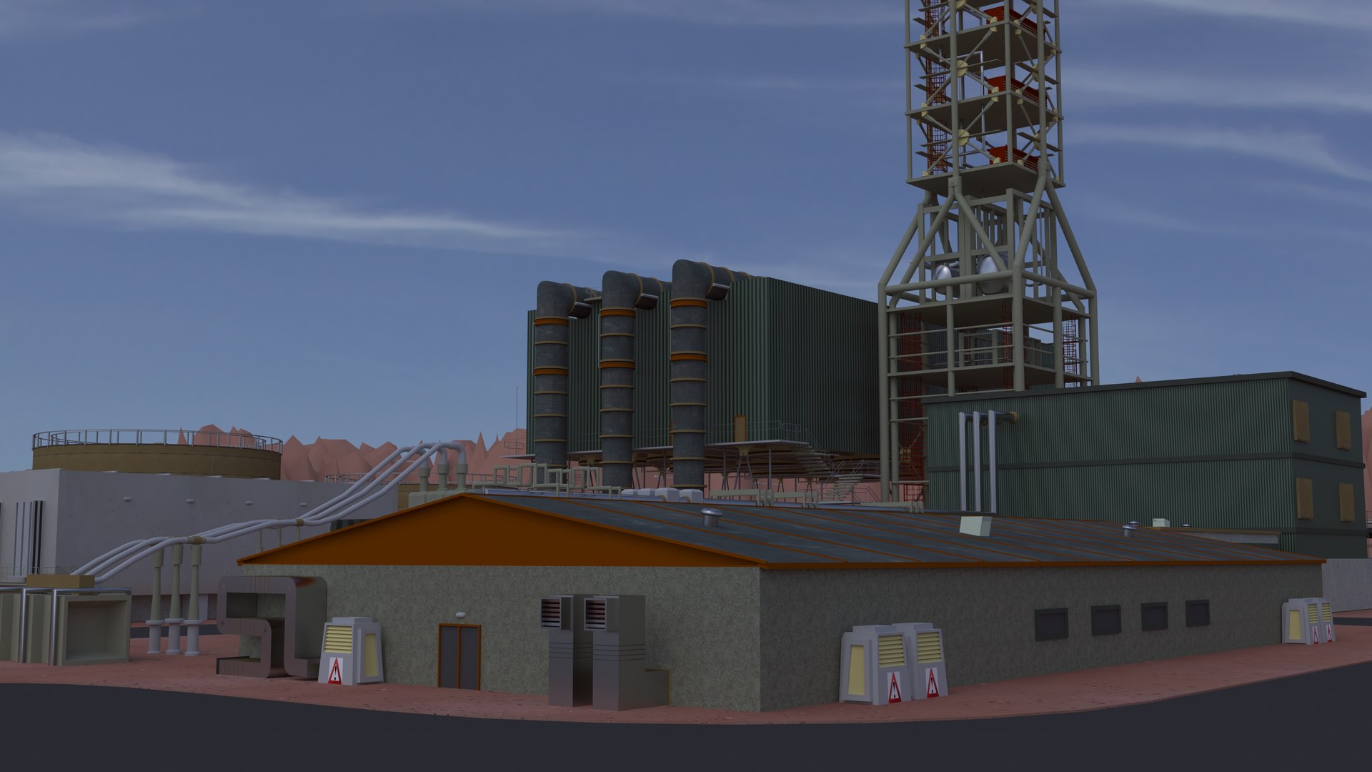 3D Solar Power Plant Model - TurboSquid 1531262