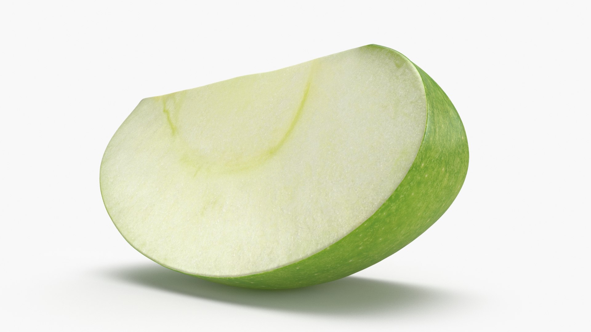 Green Apple v1 Slice 02 3D model - TurboSquid 2058655
