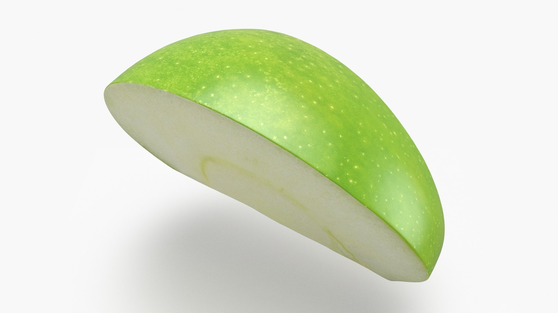Green Apple v1 Slice 02 3D model - TurboSquid 2058655