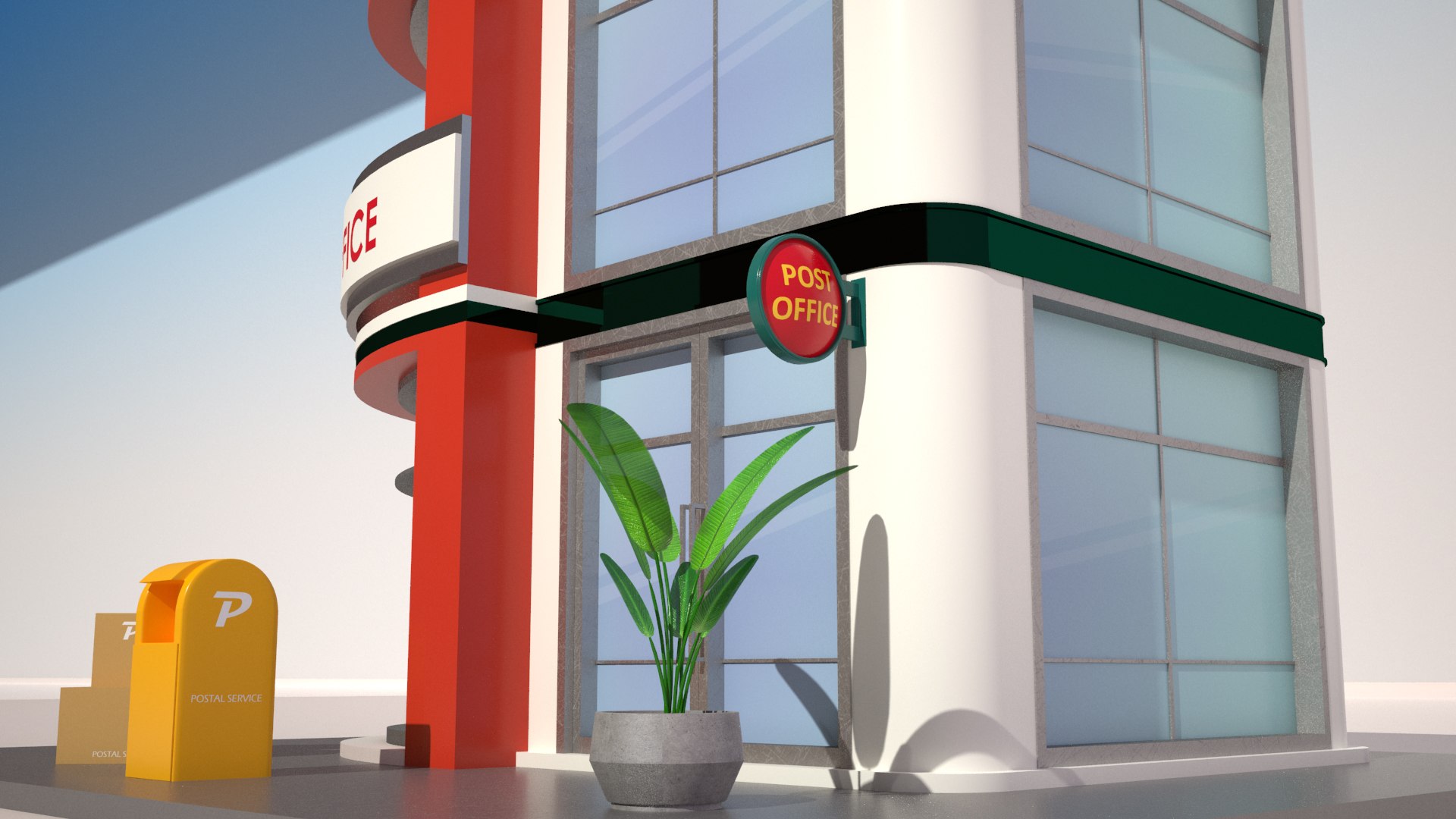 Post Office 3D Model - TurboSquid 2080230