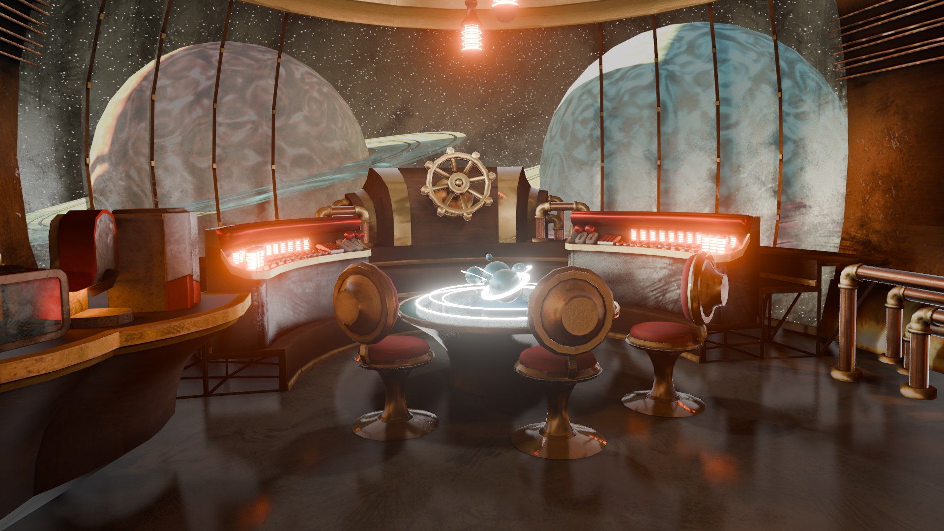VR Spaceship Interior 3D Model - TurboSquid 2158607