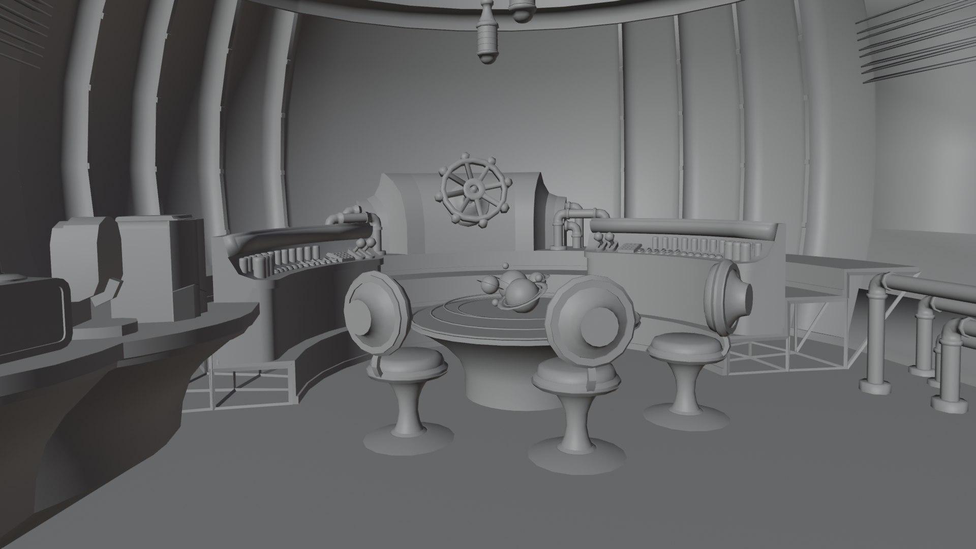 VR Spaceship Interior 3D Model - TurboSquid 2158607