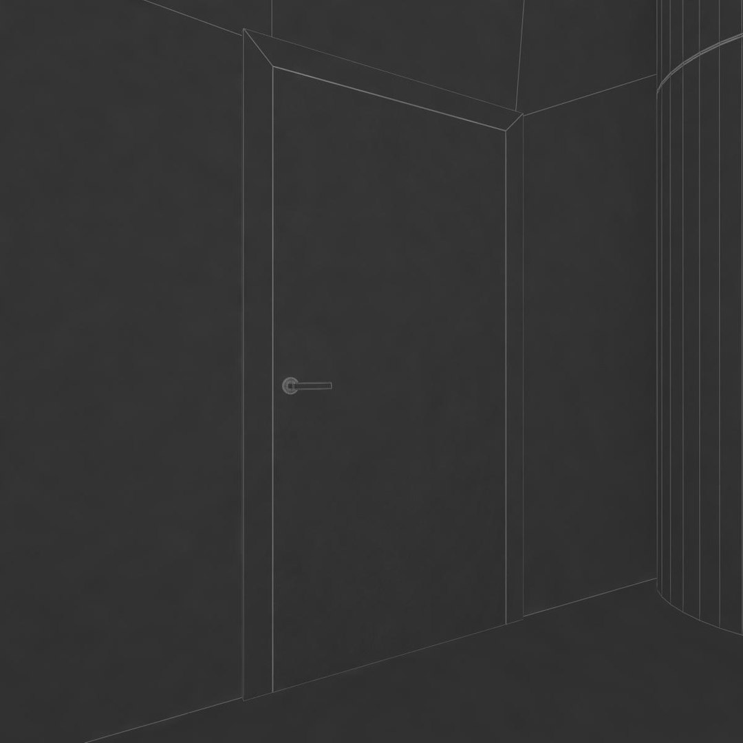 3d boardroom scene model