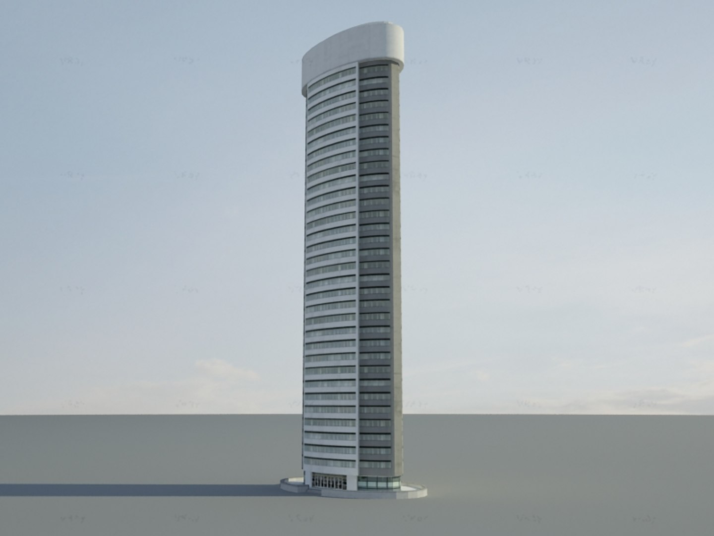 3d 3ds Office Building Large