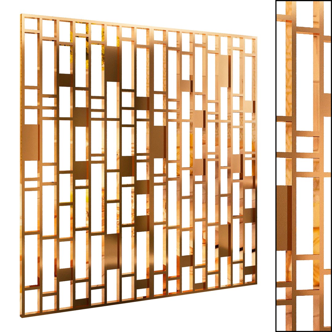 Decorative Partition Set 19 3D Model - TurboSquid 1446460