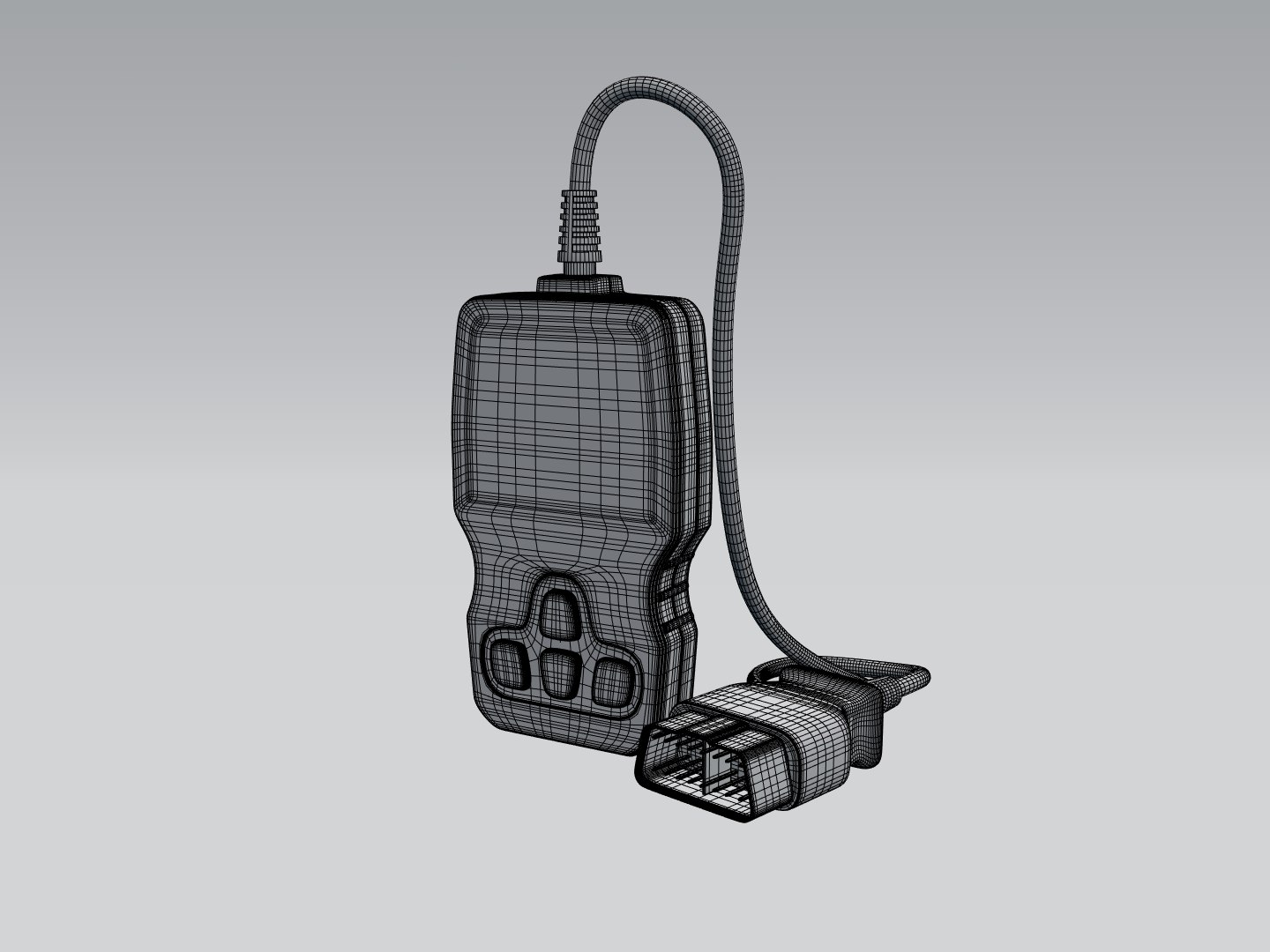 3D Obd Ii Scanner Model - TurboSquid 1331612
