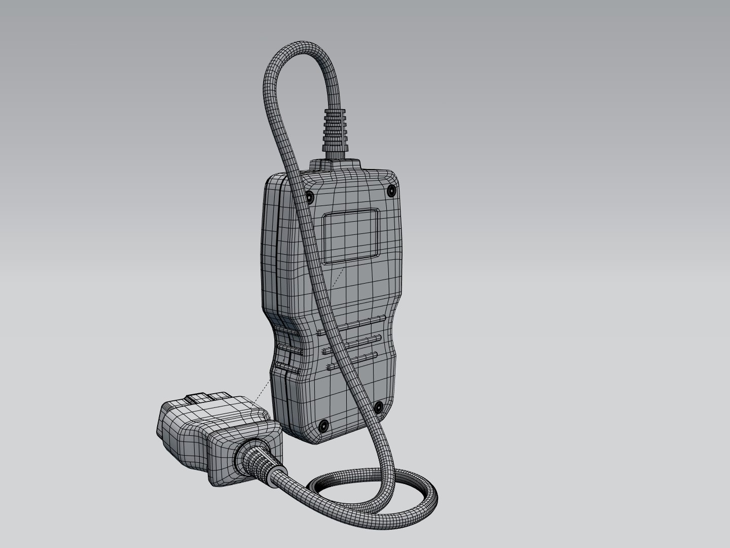 3D Obd Ii Scanner Model - TurboSquid 1331612