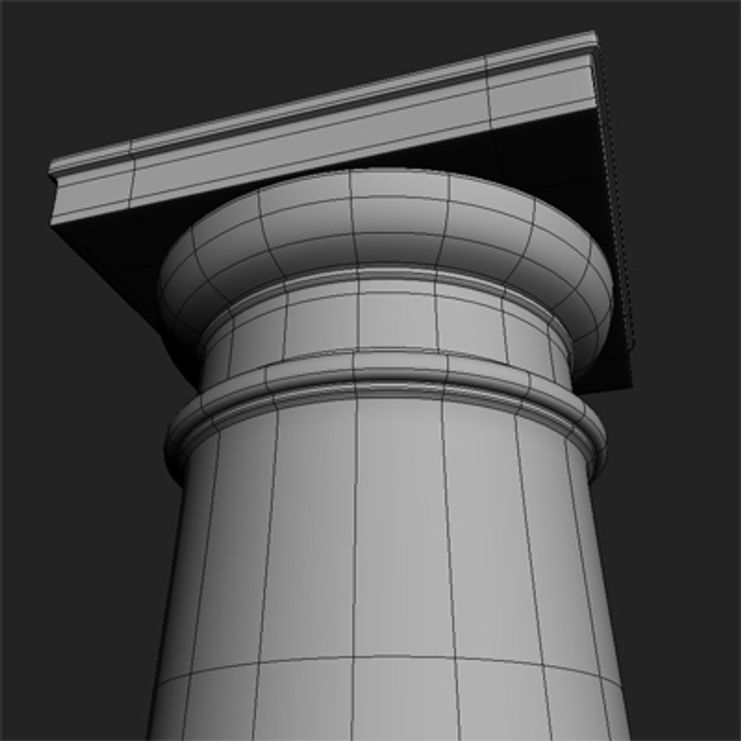 3ds Max Tuscan Column