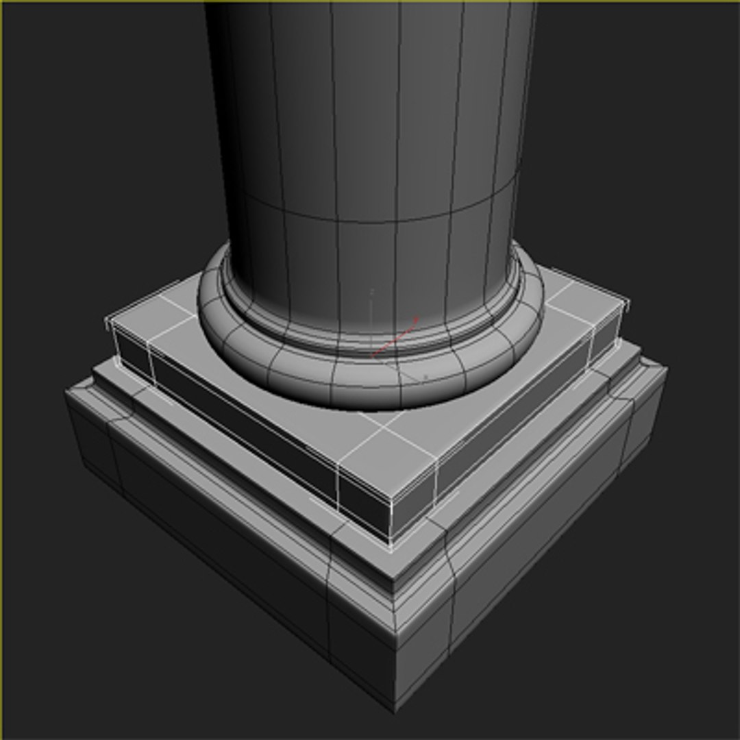 3ds Max Tuscan Column
