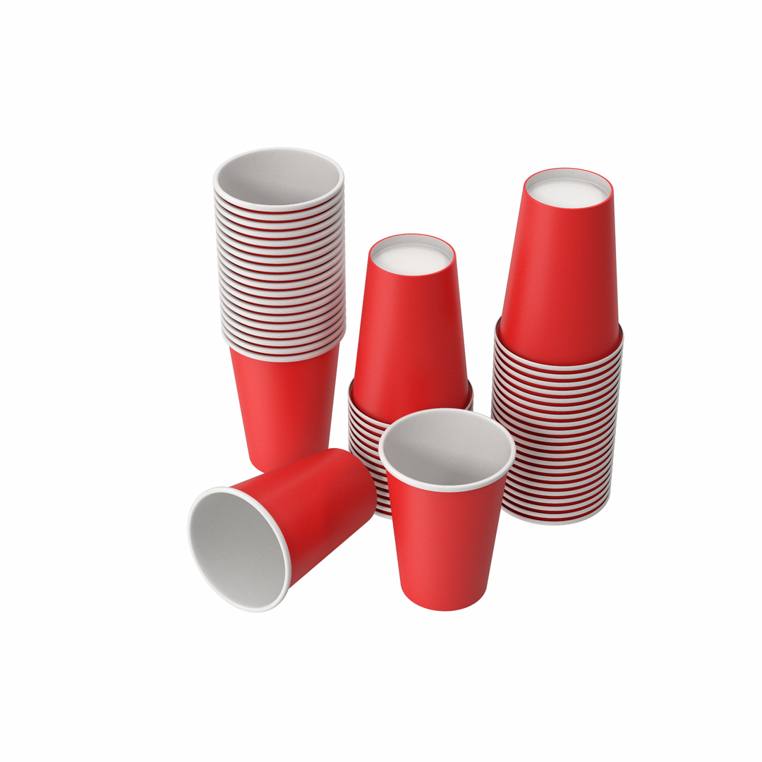 Stack Of Paper Cups 3D Model - TurboSquid 1892650
