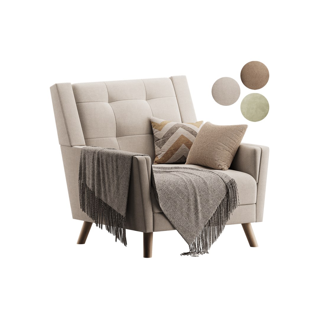 GDF Studio Evelyn Mid Century 3D - TurboSquid 2316699