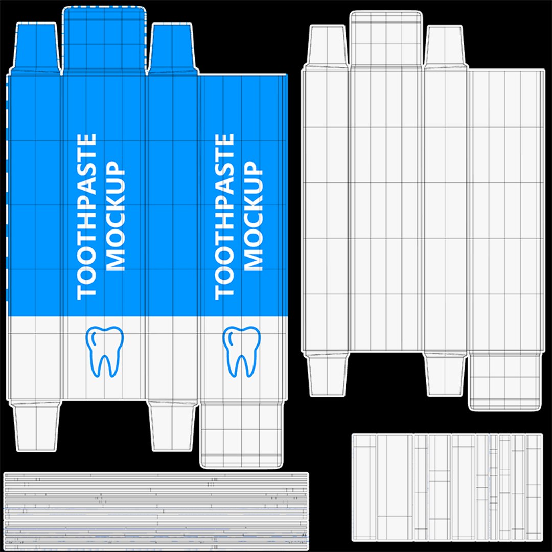 Toothpaste packaging 3D model - TurboSquid 1673760