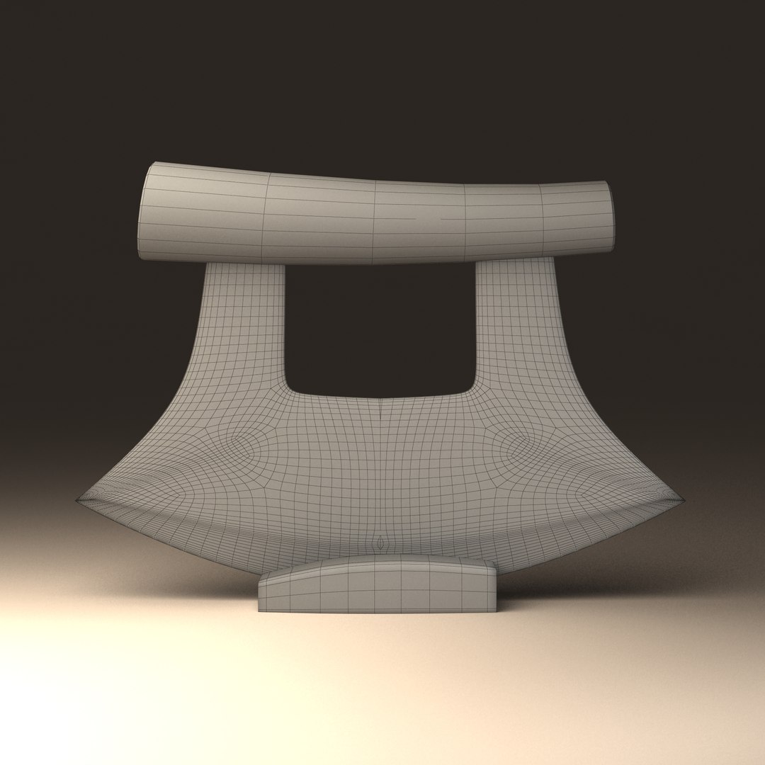 3d Model Of Ulu Knife Eskimo