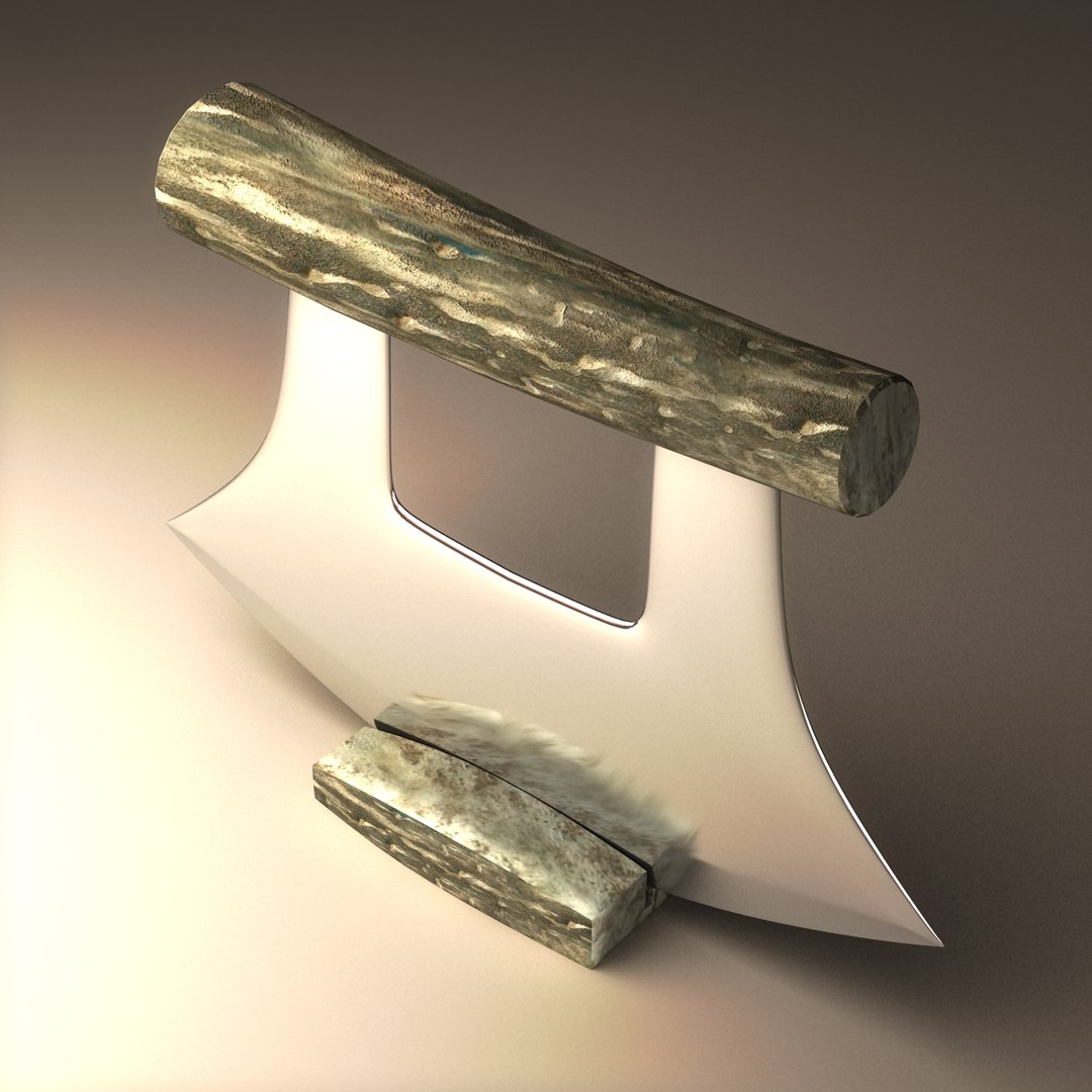 3d Model Of Ulu Knife Eskimo