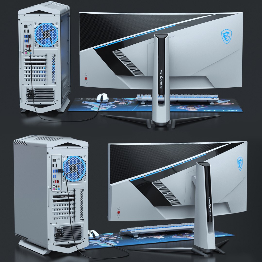 3D Model PC Gamer Set 4 - TurboSquid 1871394