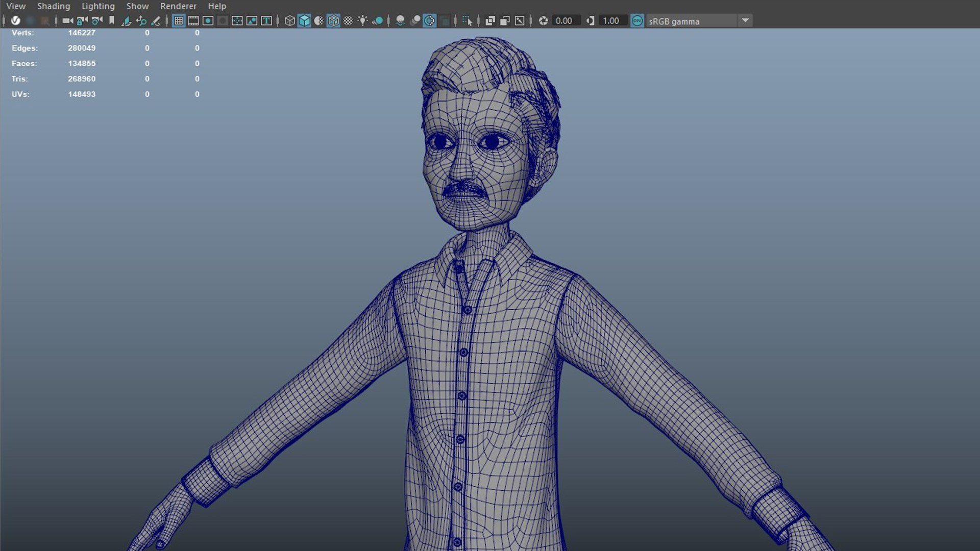 Cartoon Middle-aged Person Dad Father 3D Model - TurboSquid 2092871