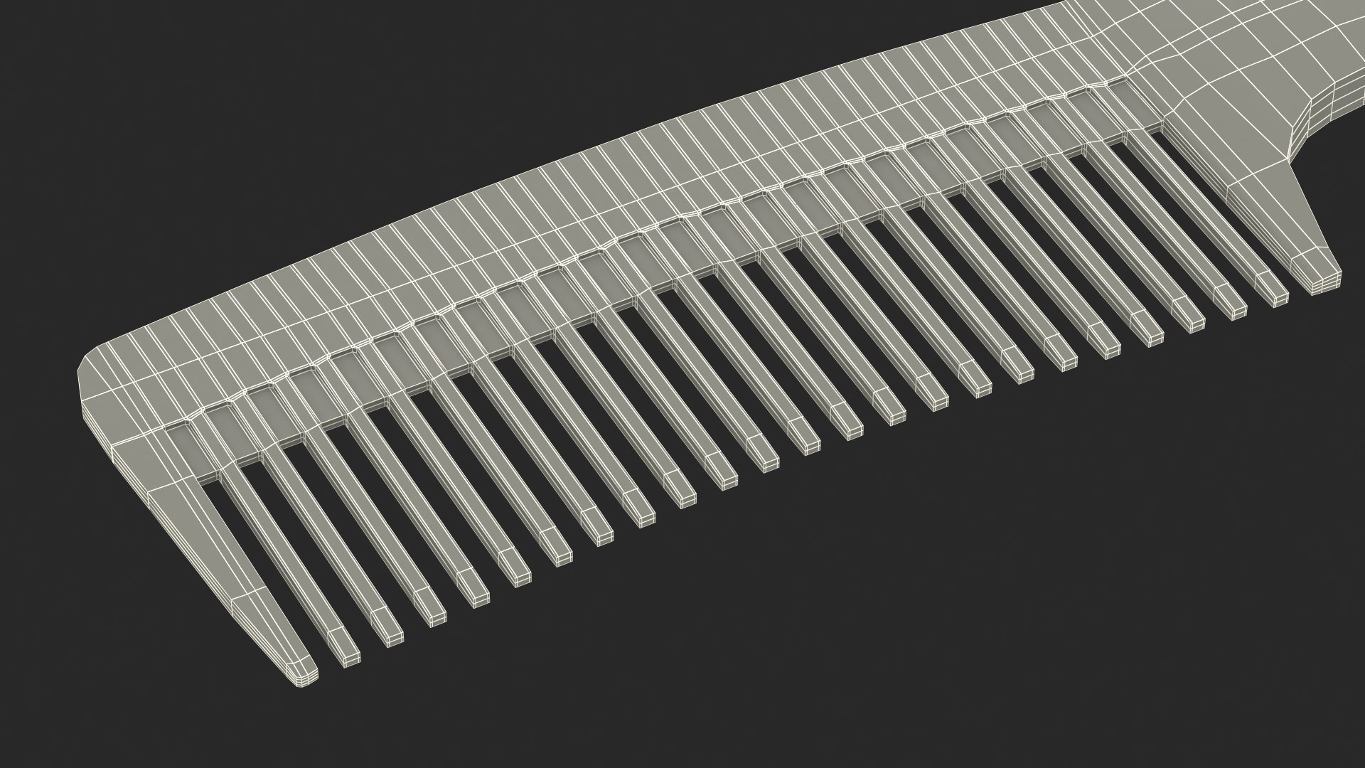 Comb With Handle 3D Model - TurboSquid 2079670