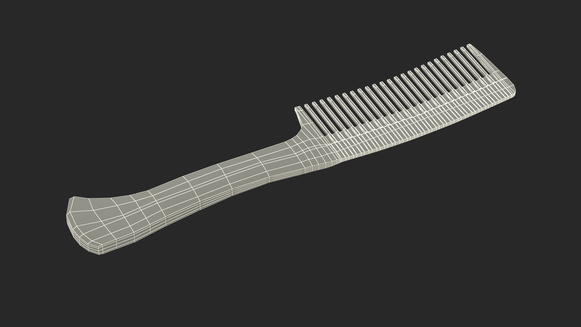 Comb With Handle 3D Model - TurboSquid 2079670