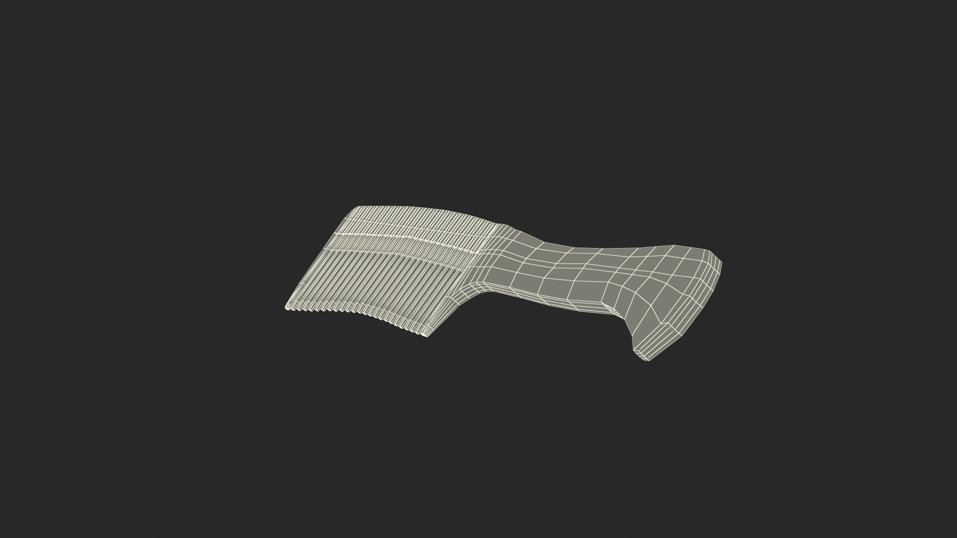 Comb With Handle 3D Model - TurboSquid 2079670