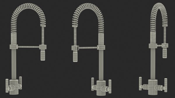 3D model Professional Pullout Kitchen Tap - TurboSquid 1718519