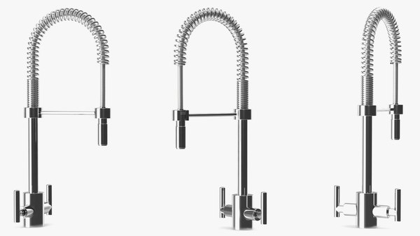 3D model Professional Pullout Kitchen Tap - TurboSquid 1718519