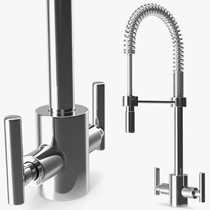 3D Monobloc Kitchen Tap Matt Black model - TurboSquid 1724547