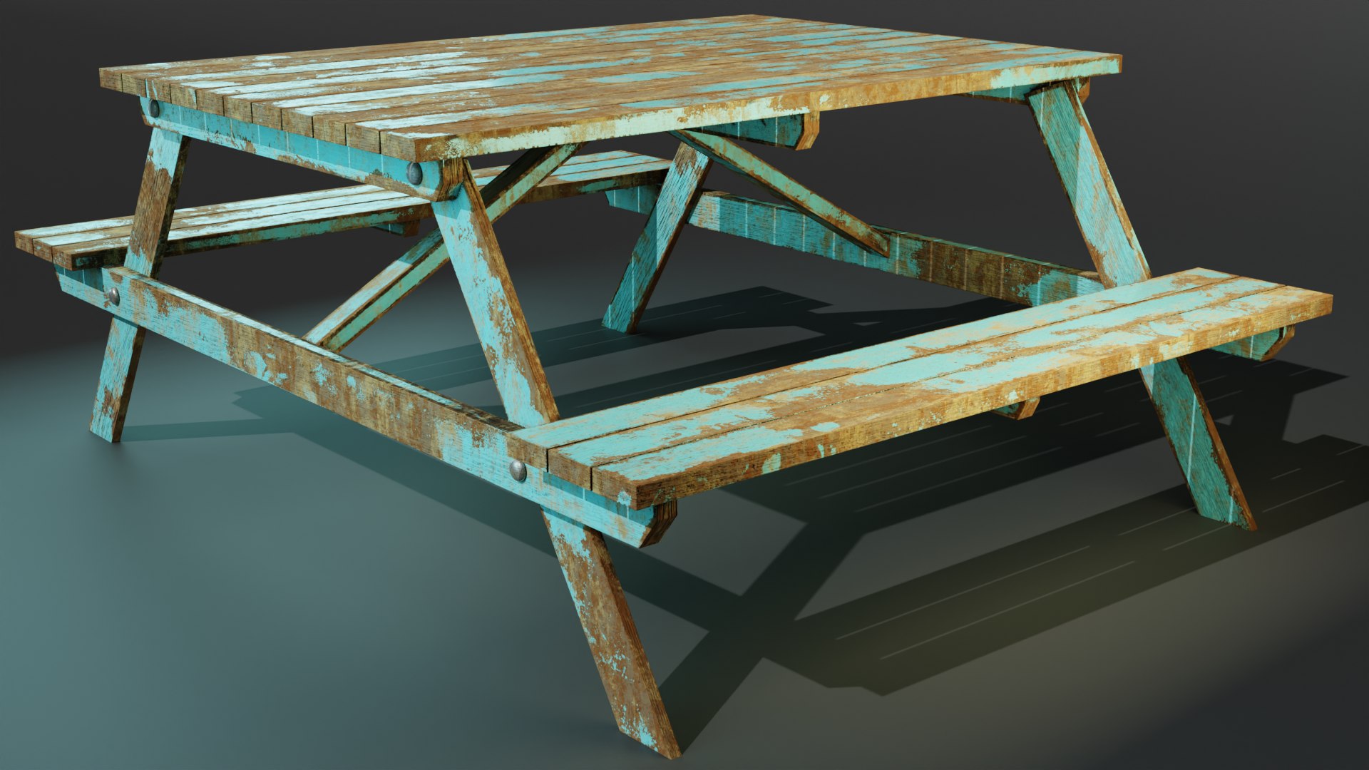 Picnic Table 3D Model - TurboSquid 1993570
