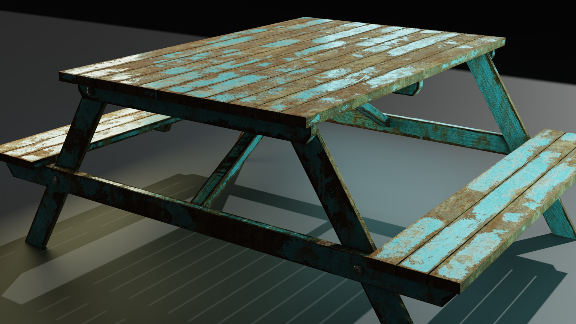 Picnic Table 3D Model - TurboSquid 1993570