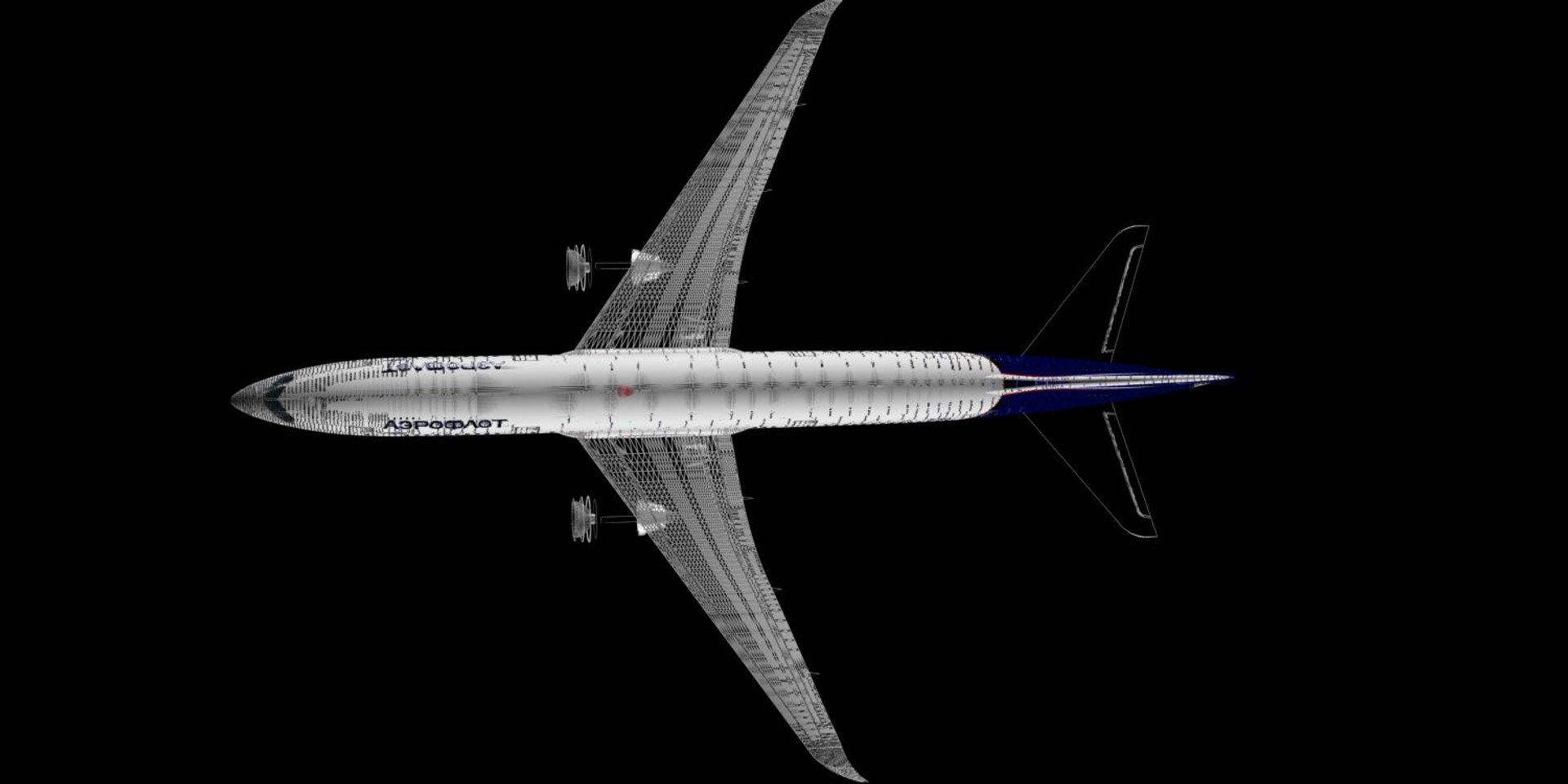 Aeroflot 787 Dream Liner 3d Max