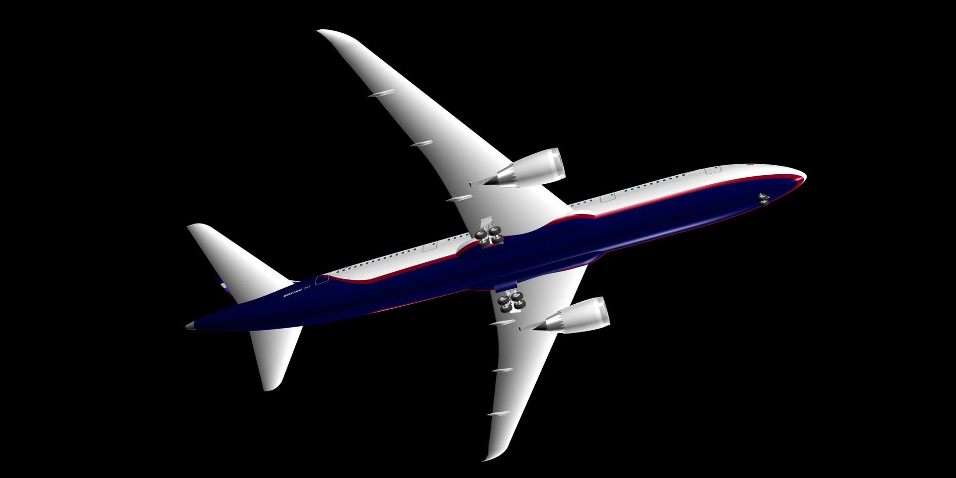 Aeroflot 787 Dream Liner 3d Max