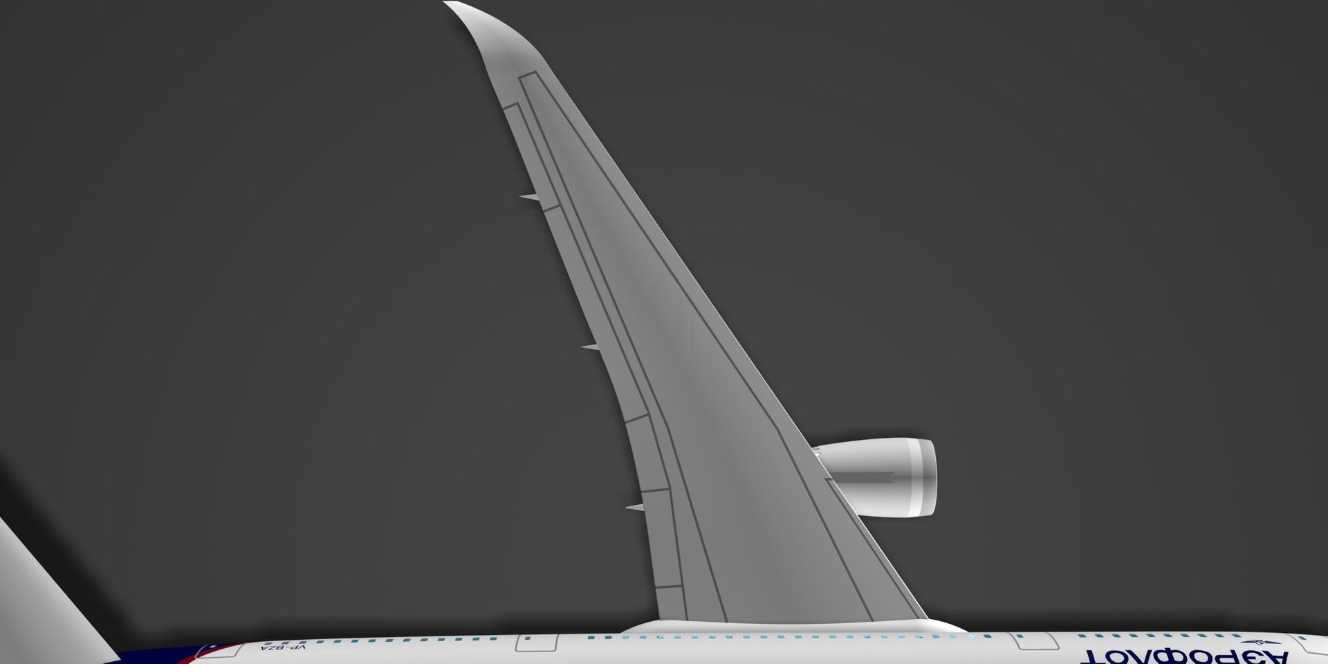 Aeroflot 787 Dream Liner 3d Max