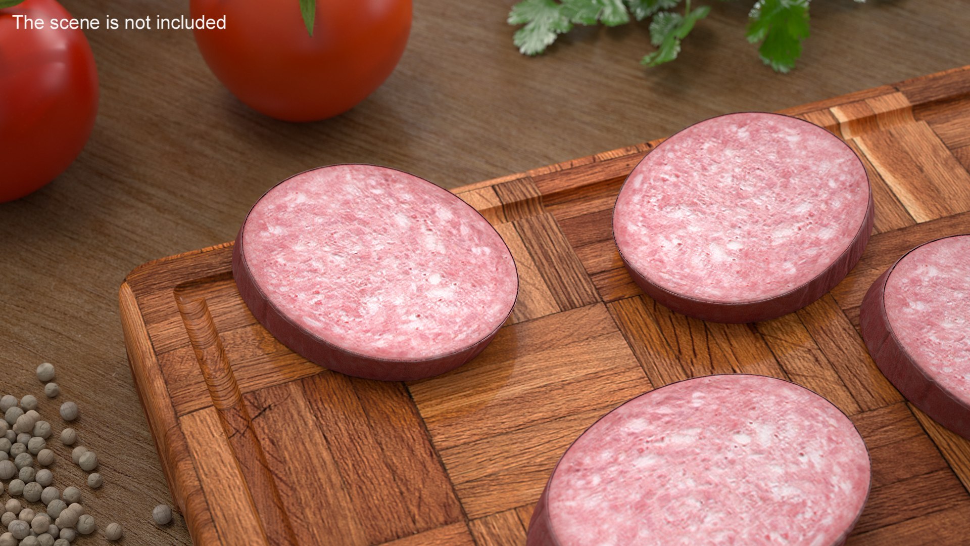 Slice Half Smoked Sausage Model - TurboSquid 2196884