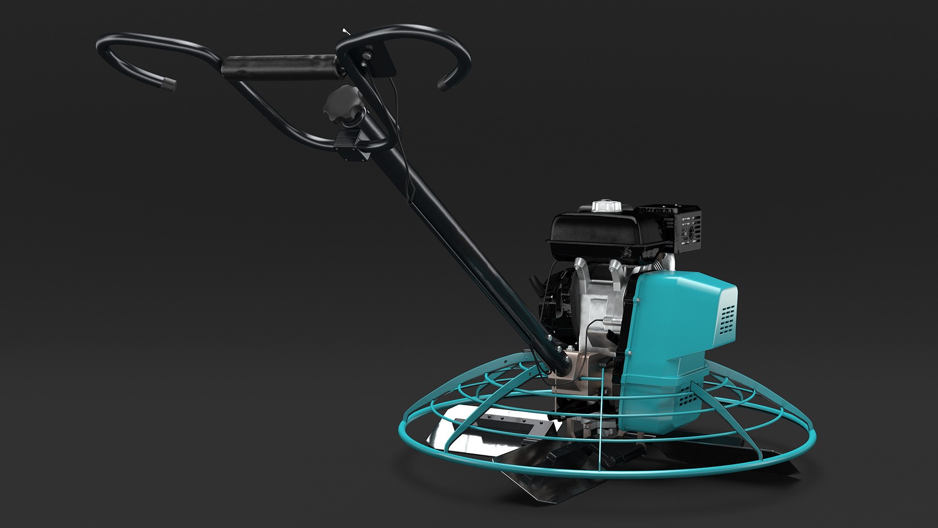 3D Blue Gasoline Power Trowel - TurboSquid 2092528