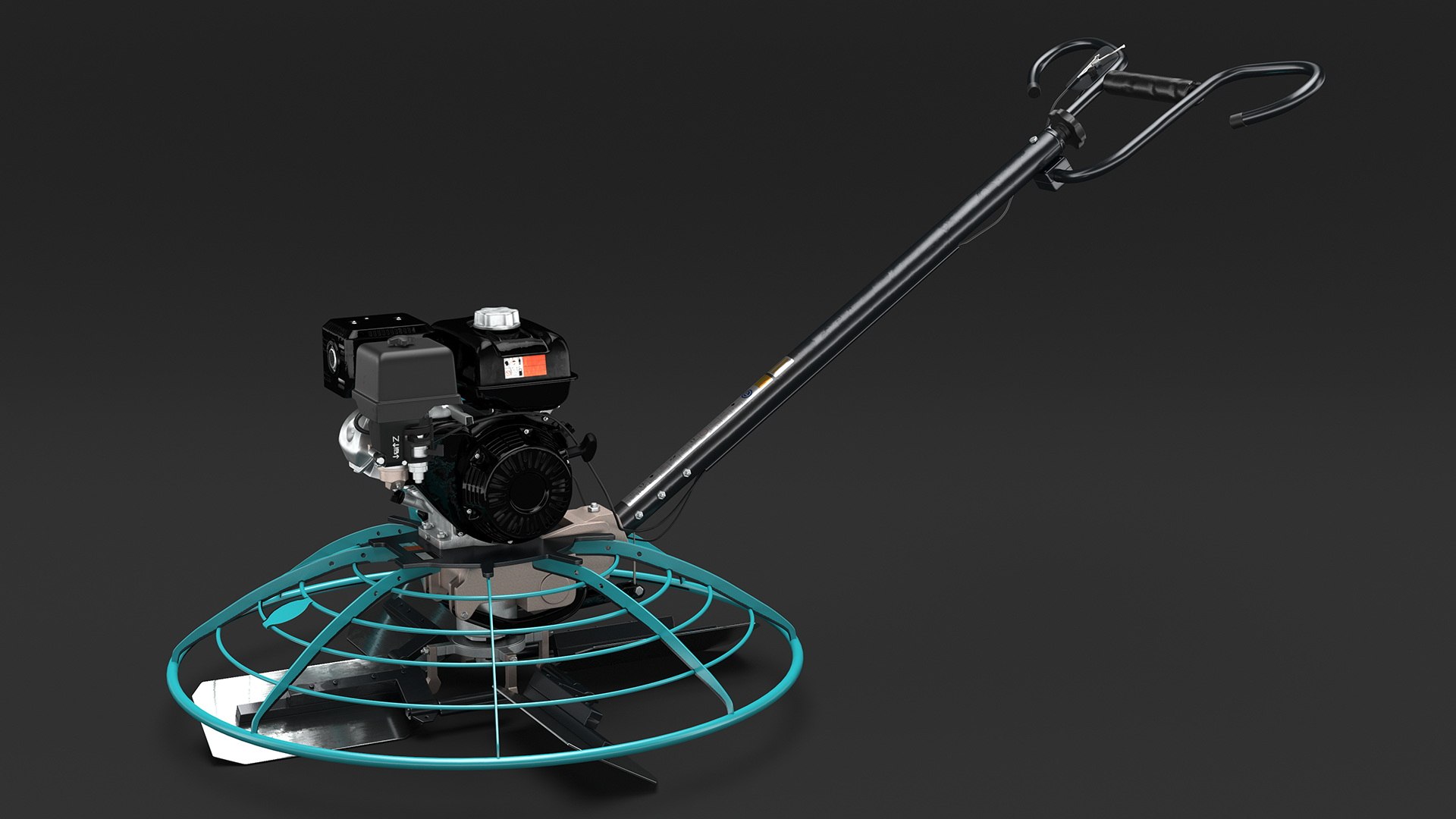 3D Blue Gasoline Power Trowel - TurboSquid 2092528