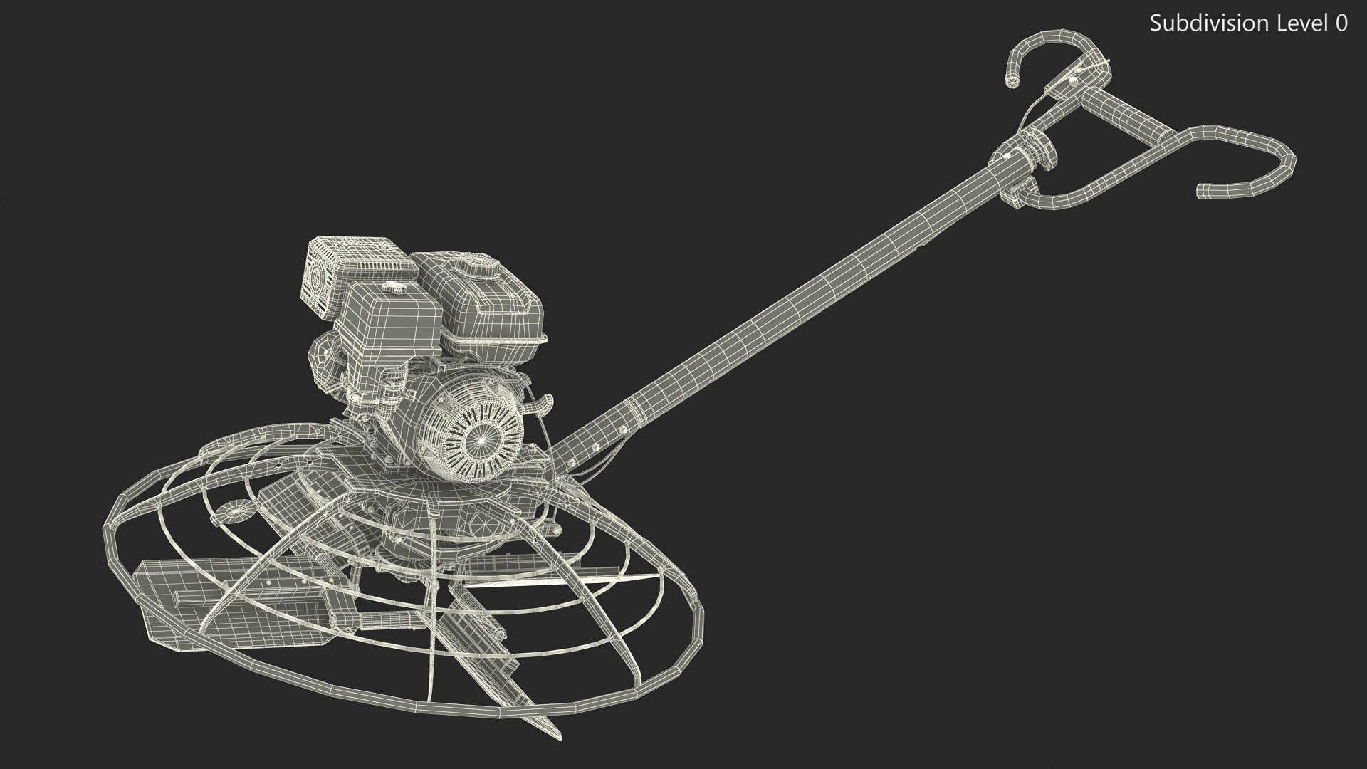 3D Blue Gasoline Power Trowel - TurboSquid 2092528