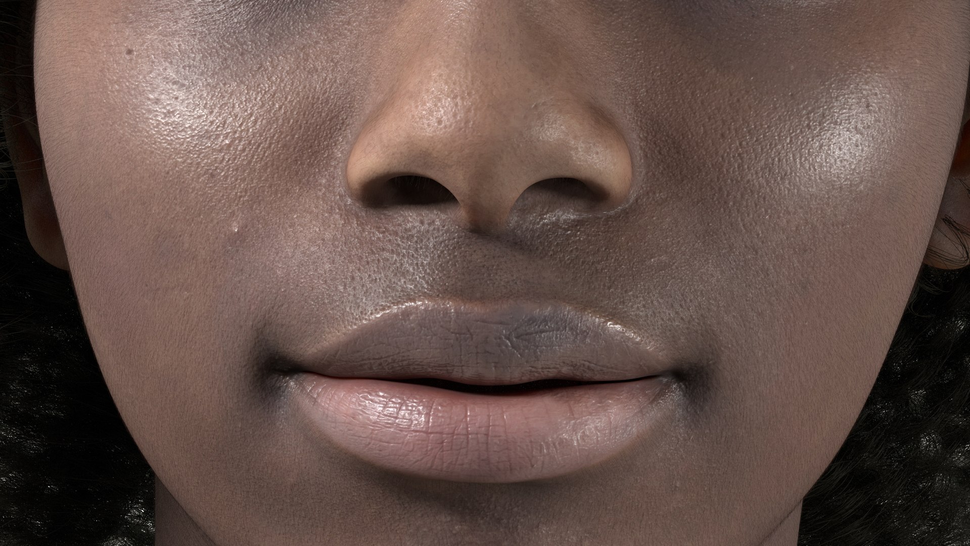 Realistic black female head model - TurboSquid 1693915