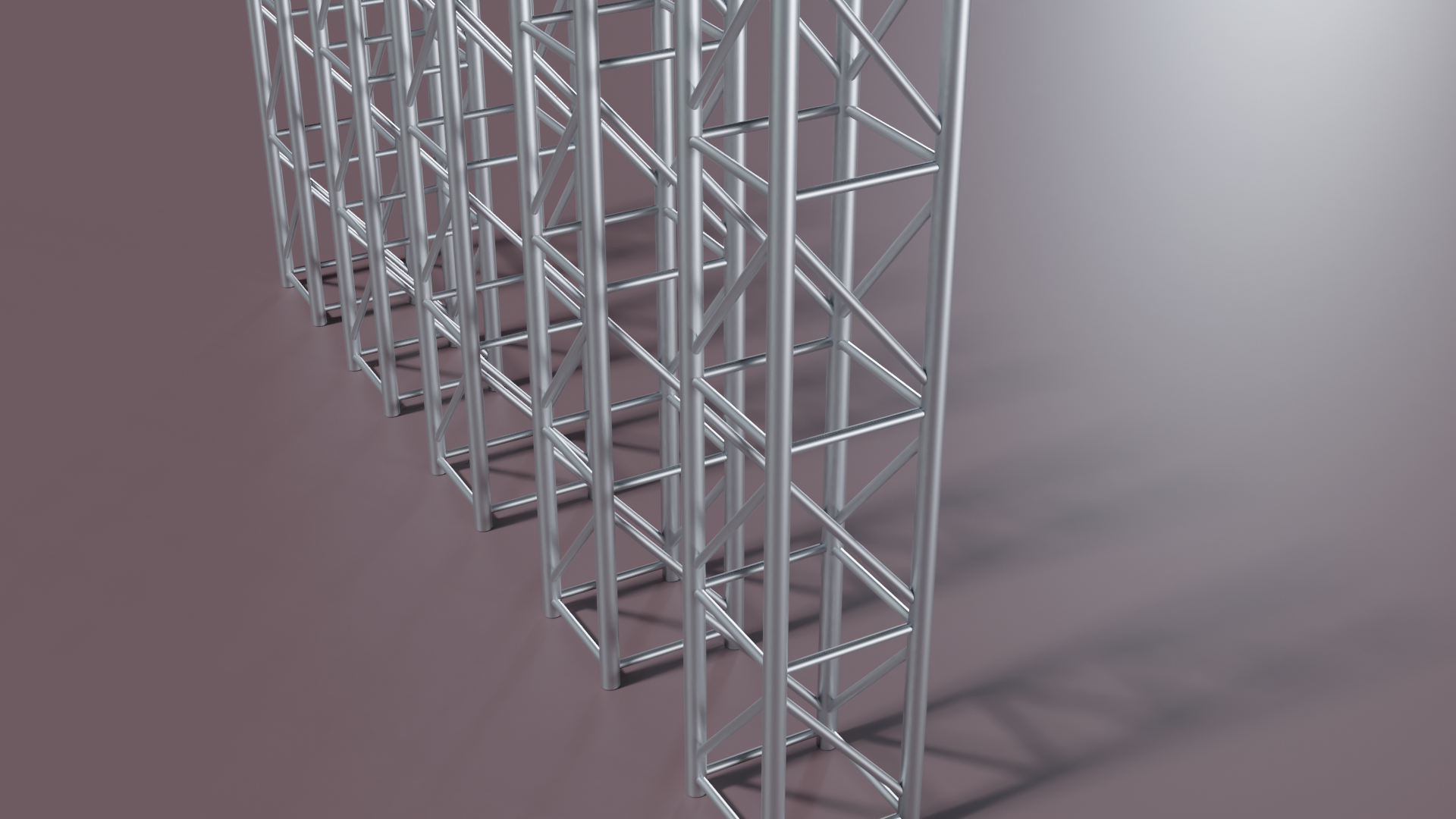 Steel Pipe Grid Stand model - TurboSquid 1749666
