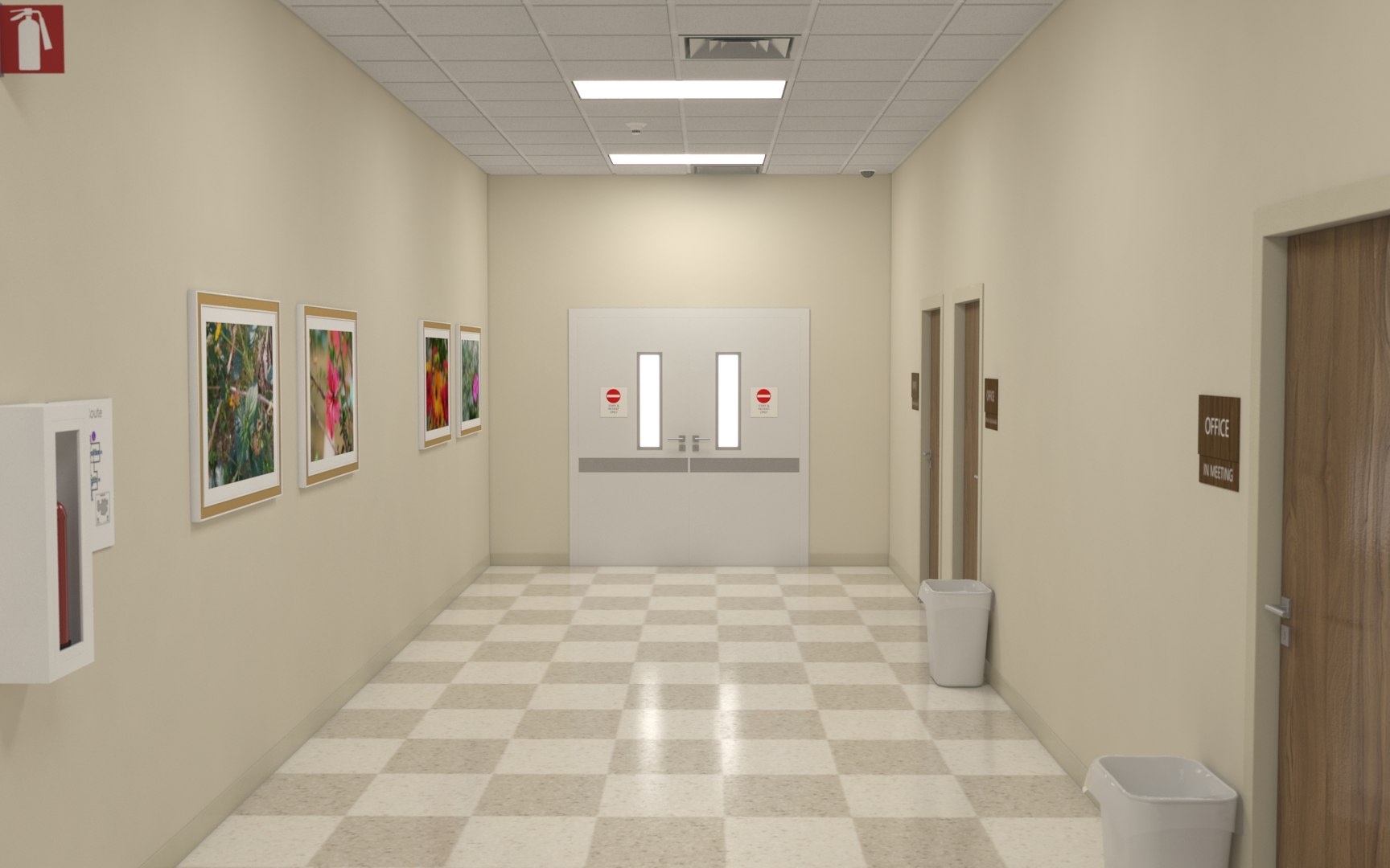 3D Hospital Lobby model - TurboSquid 2139942