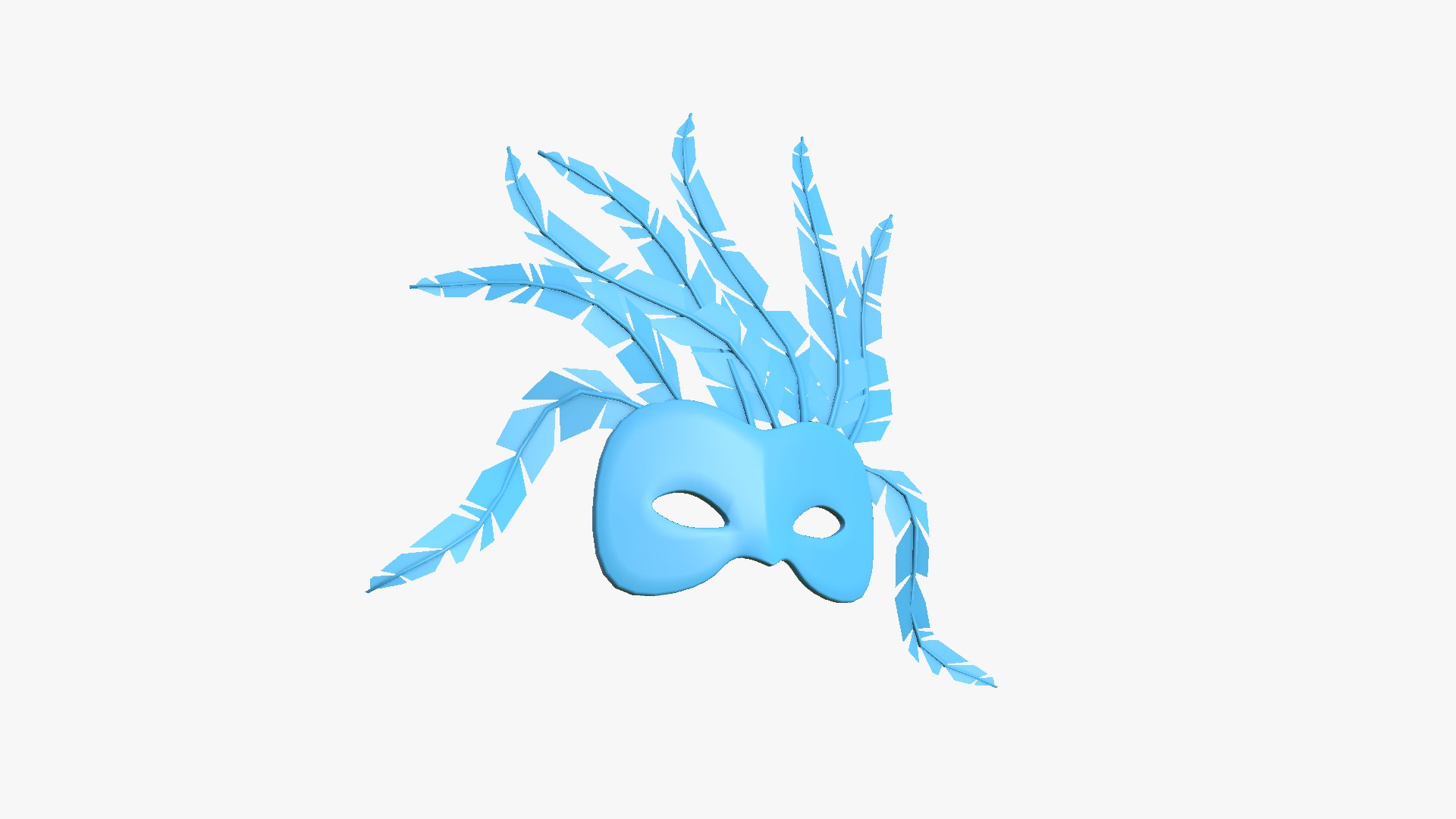 3D Model Carnival Mask J03 Brazilian - Costume Character Design ...