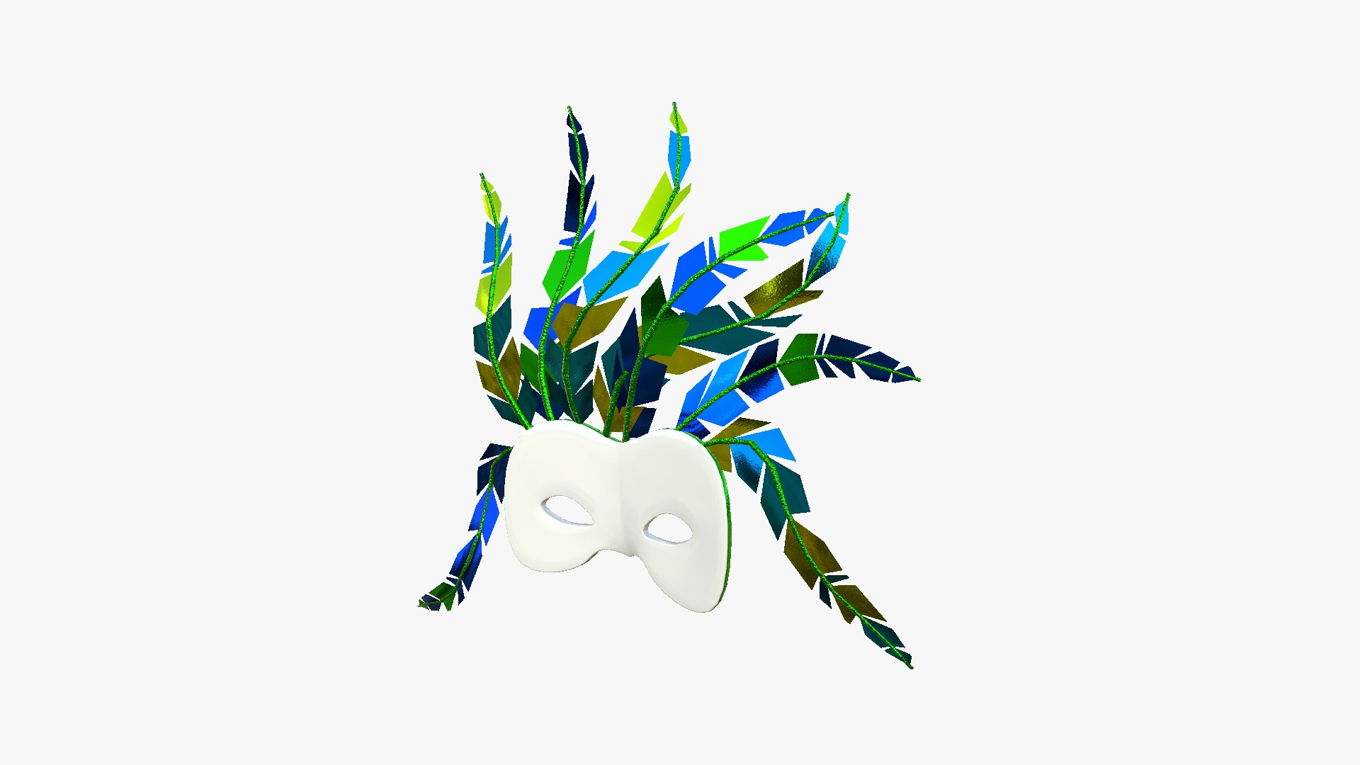 3D Model Carnival Mask J03 Brazilian - Costume Character Design ...