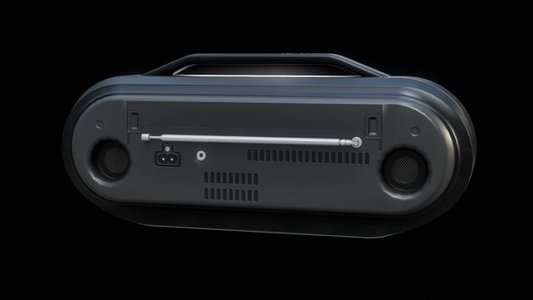 modelo 3d Radio Moderna Panasonic RX-D500 PBR - TurboSquid 2171215